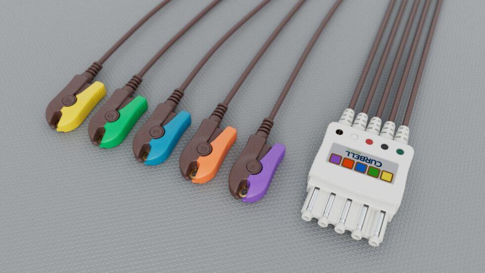 Disposable ECG V Leads for Philips Intellivue, 10 pack - Curbell Medical