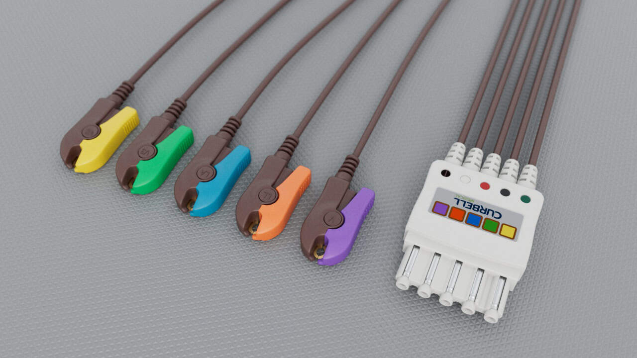 Disposable ECG V Leads for Philips Intellivue, 10 pack - Curbell Medical