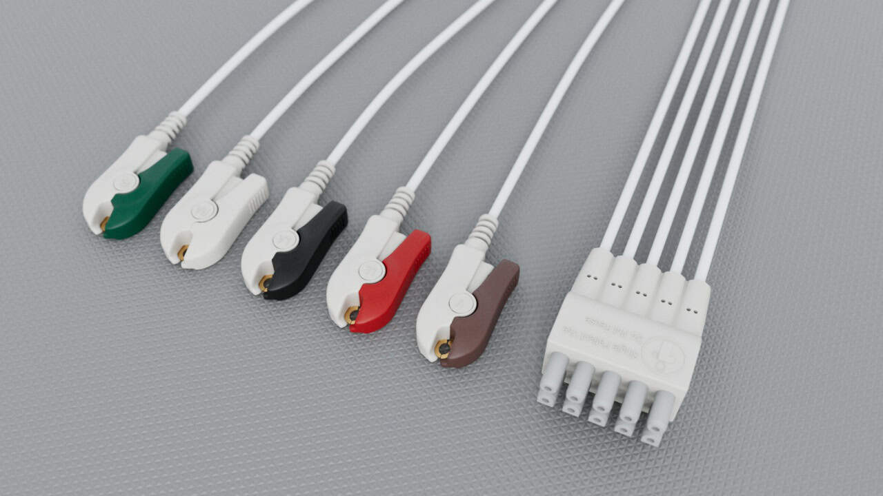 Disposable ECG Leads for GE Multi-Link, 10 pack - Curbell Medical