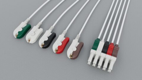 Disposable ECG Leads for Spacelabs Tru-Link, 10 pack - Curbell Medical