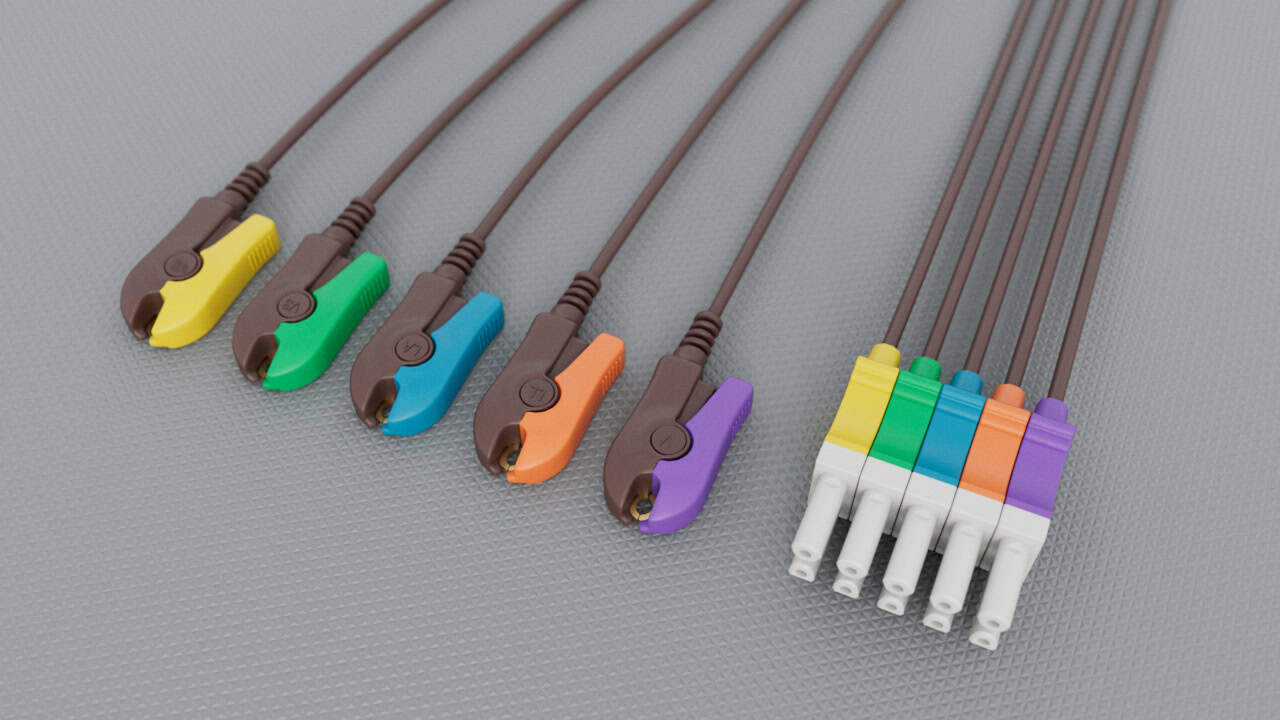 Disposable ECG V Leads for Spacelabs Tru-Link, 10 pack - Curbell Medical