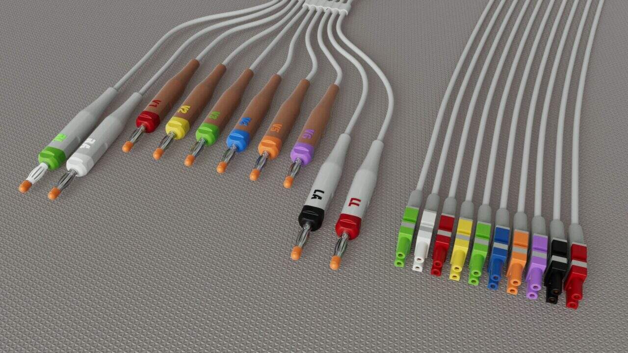 ECG lead wire for GE monitors - Curbell Medical