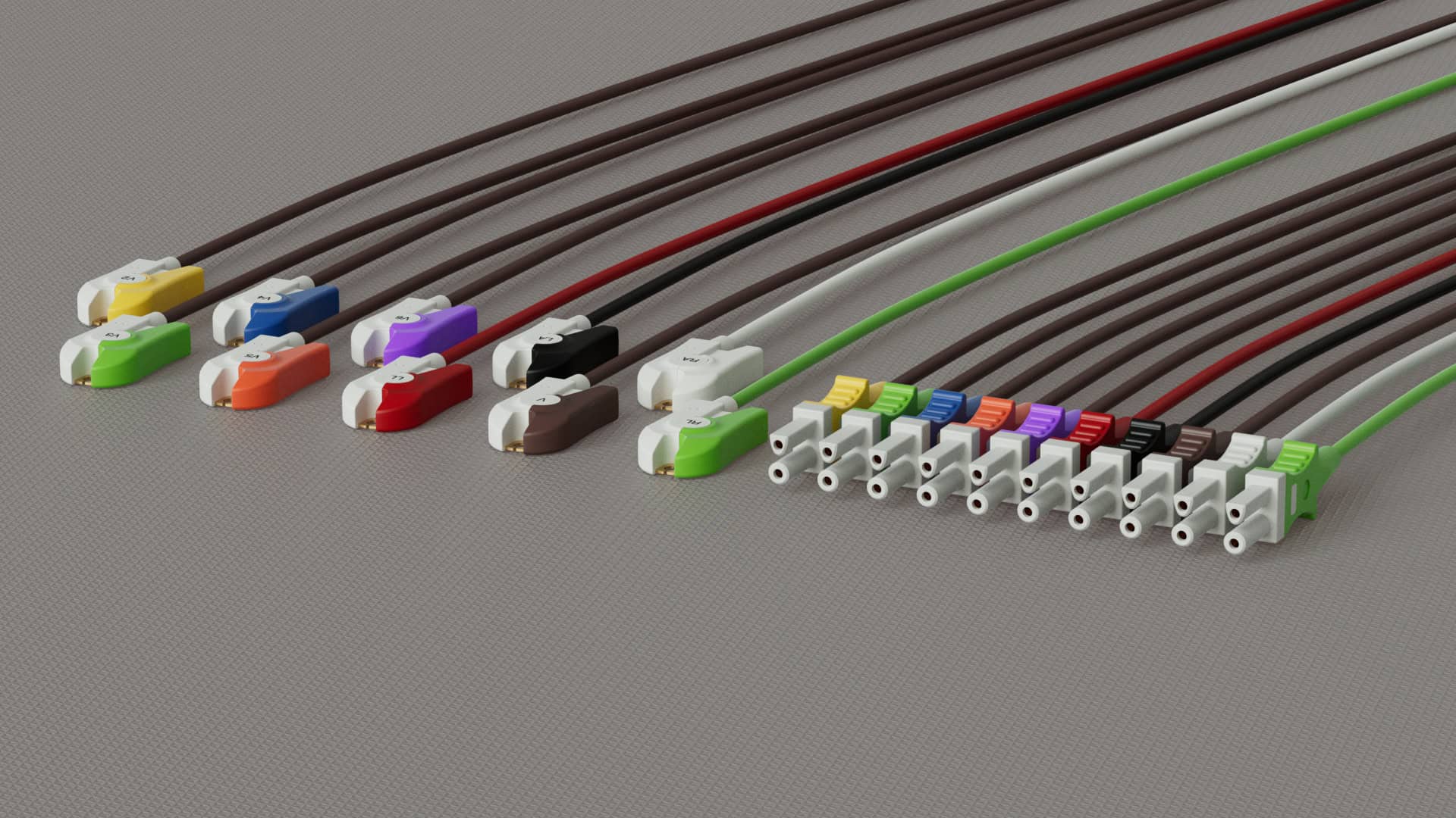 20464 - ECG lead wire with 1 Pinch Connectors for Spacelabs - Curbell ...