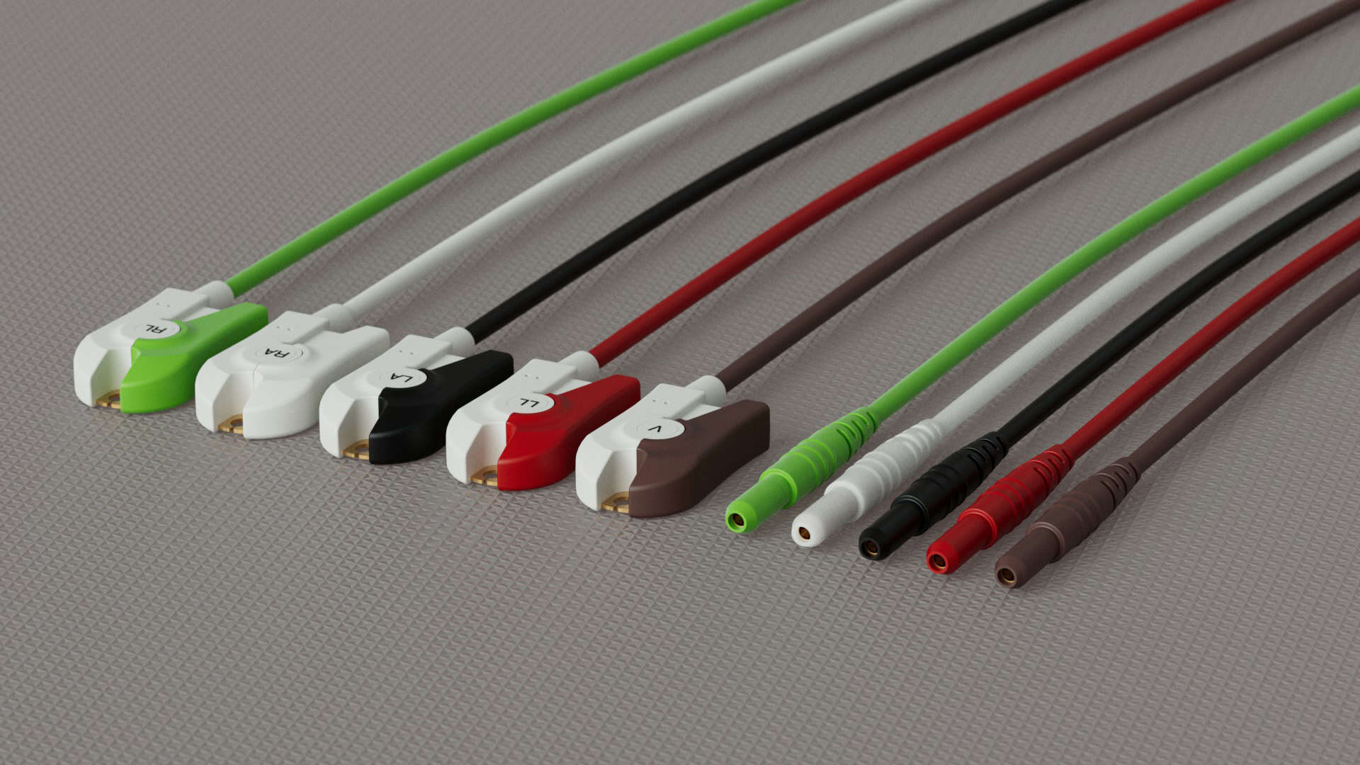 ECG lead wire for DIN connections - Curbell Medical