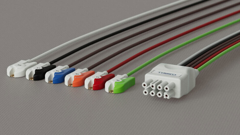 ECG lead wire for Nihon Kohden monitors - Curbell Medical