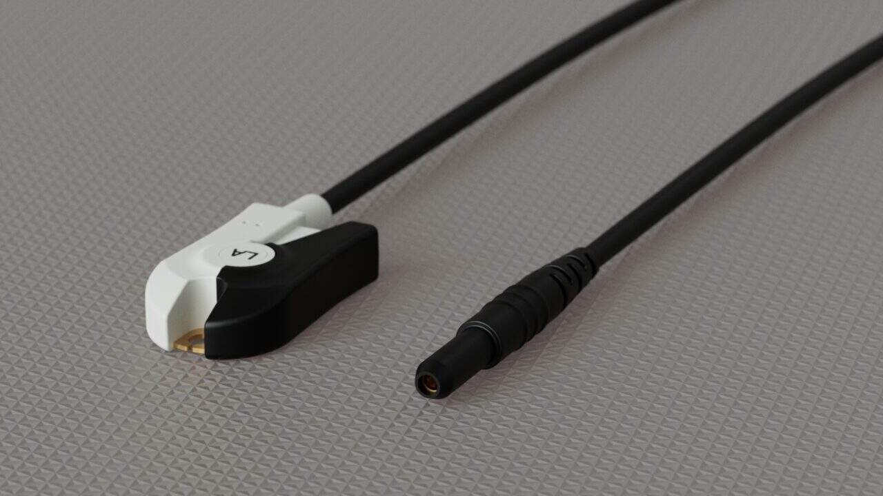 28224 - ECG lead wire with 1 Pinch Connectors for DIN - Curbell Medical